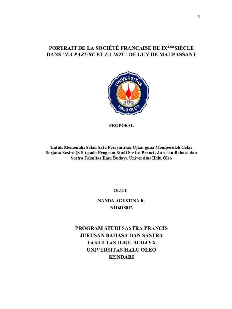 Proposal Nanda Baru | PDF | Klasik