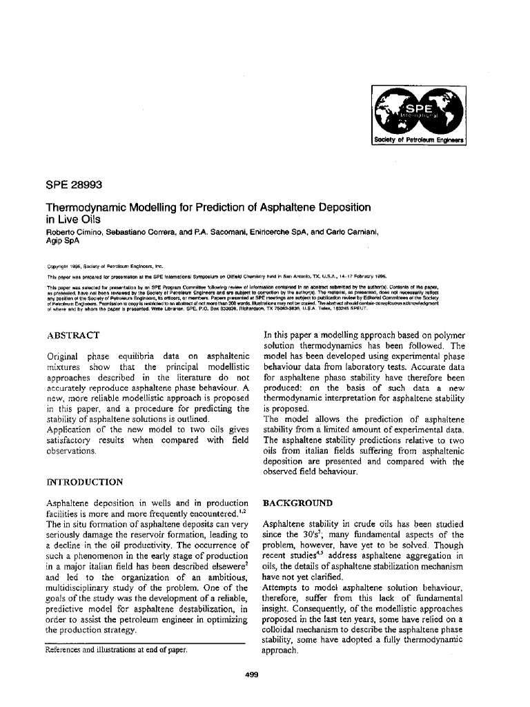 Thermodynamic Modelling For Prediction o | PDF