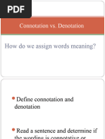 Connotation and Denotation Worksheet | PDF | Connotation | Linguistics