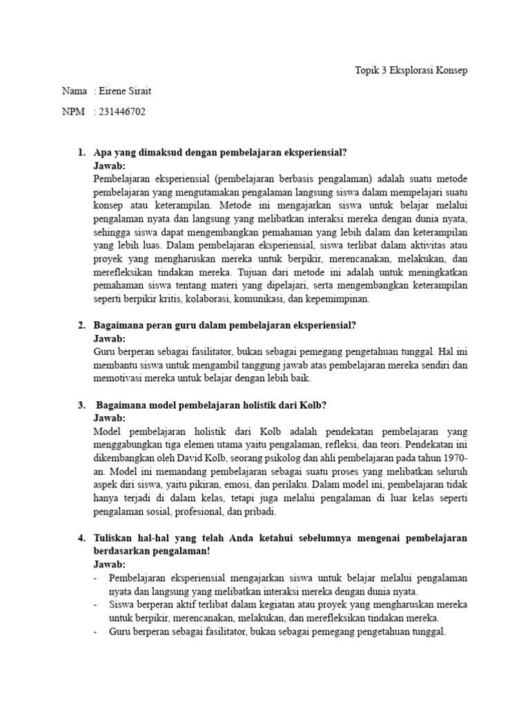 Topik 3 Eksplorasi Konsep Iren | PDF