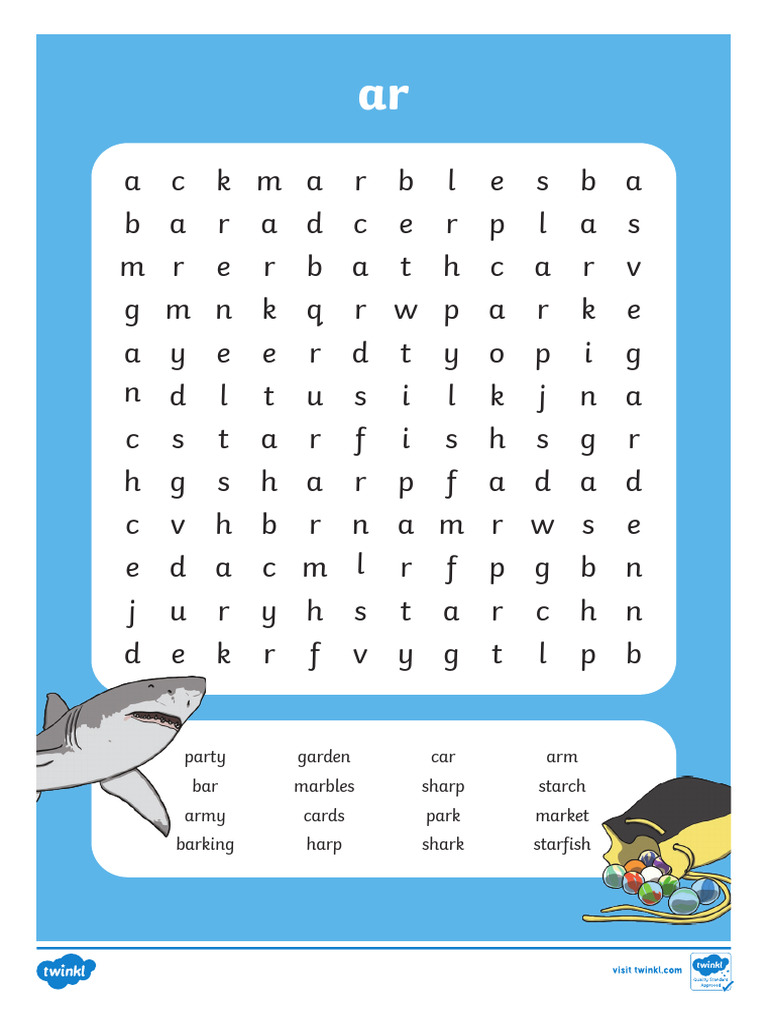 Ar Word Search With Word Bank | PDF