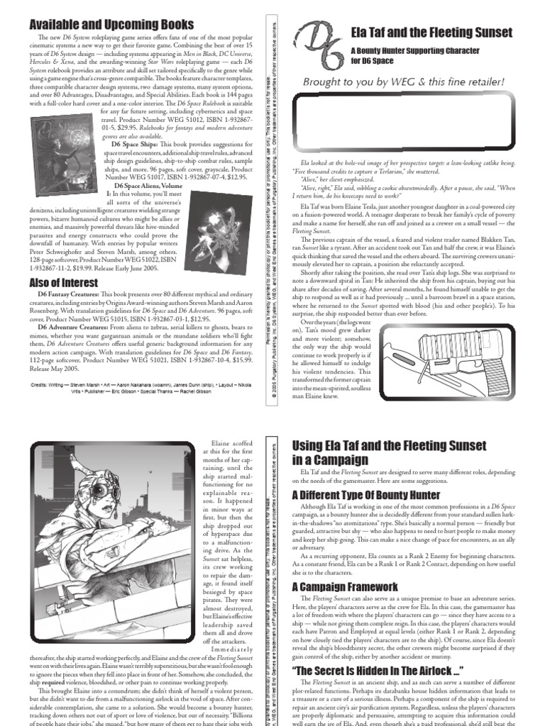 D6 Space - weg51012b - Elaf Taf and the Fleeting Sunset | PDF