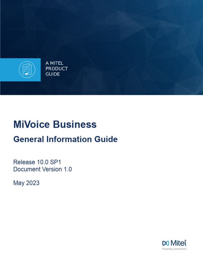 Mivoice Business Gig | PDF | Session Initiation Protocol | Computer Network