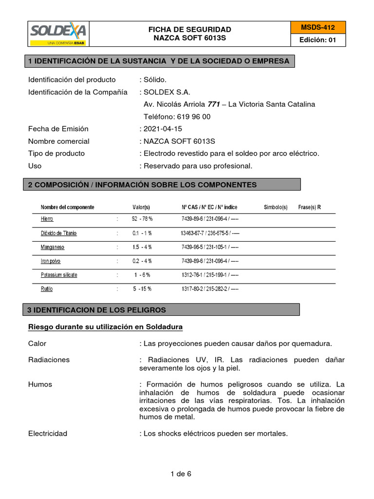 Nazca Soft 6013s (SOLDEXA) | PDF | Soldadura | Construcción