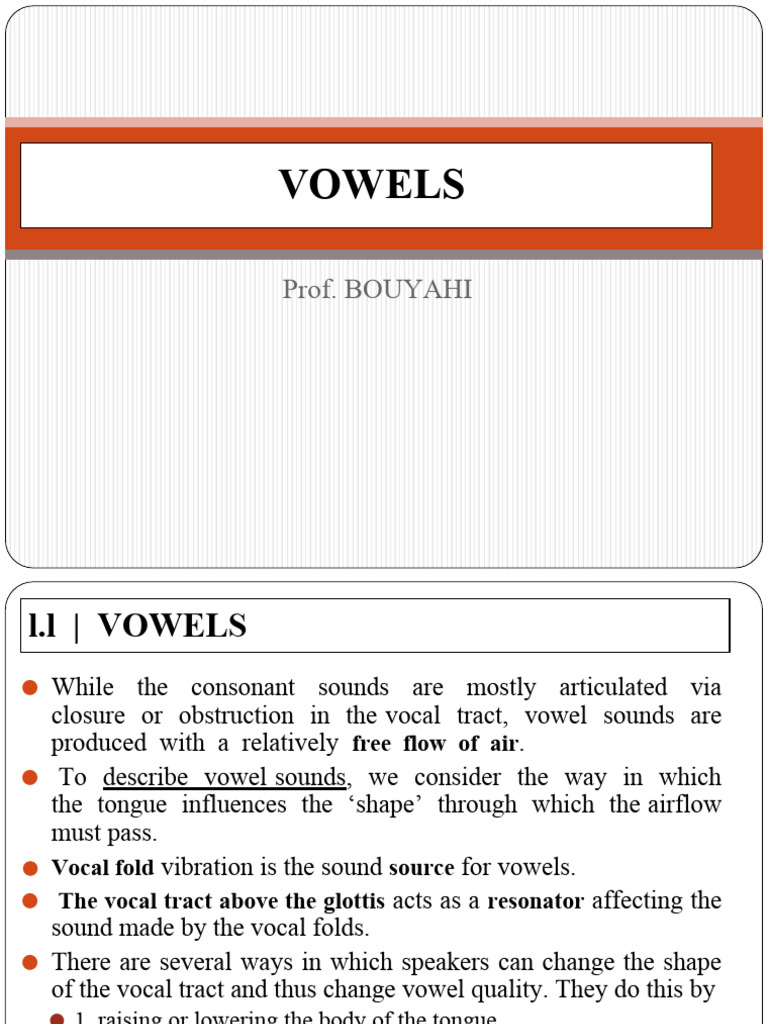 Vowels Ling | PDF | Vowel | Phonetics