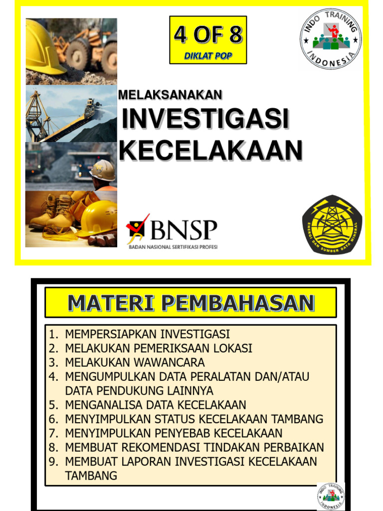 Proses Investigasi Kecelakaan Kerja | PDF