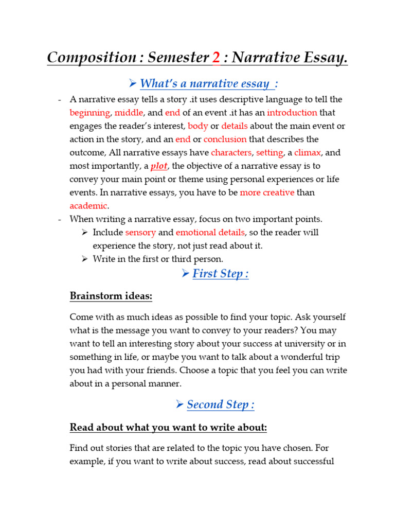 Composition PDF Part 2 | PDF | Essays | Narrative