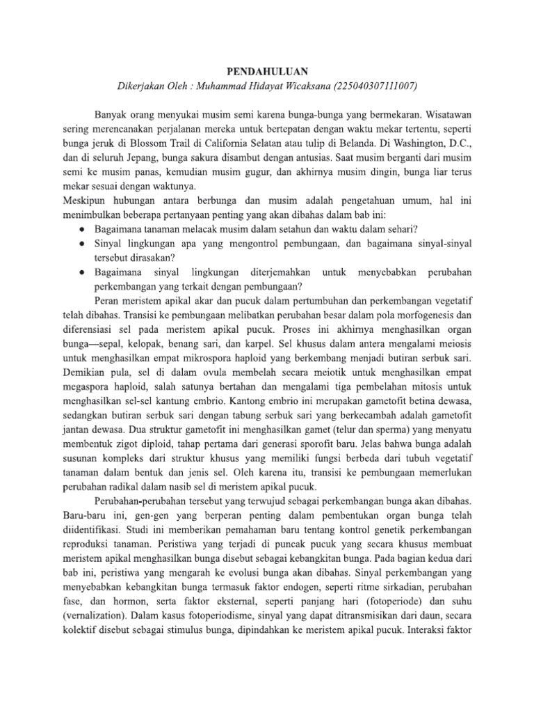 Tugas Pengganti Mata Kuliah FISTAN Muhammad Hidayat Wicaksana 225040307111007 | PDF