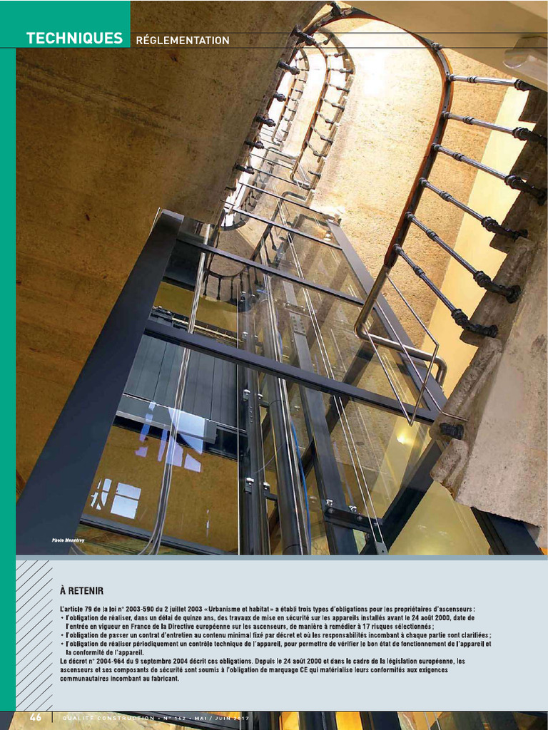 Ascenseurs Recherche de Sécurité - AQC 05 - 2017 | PDF