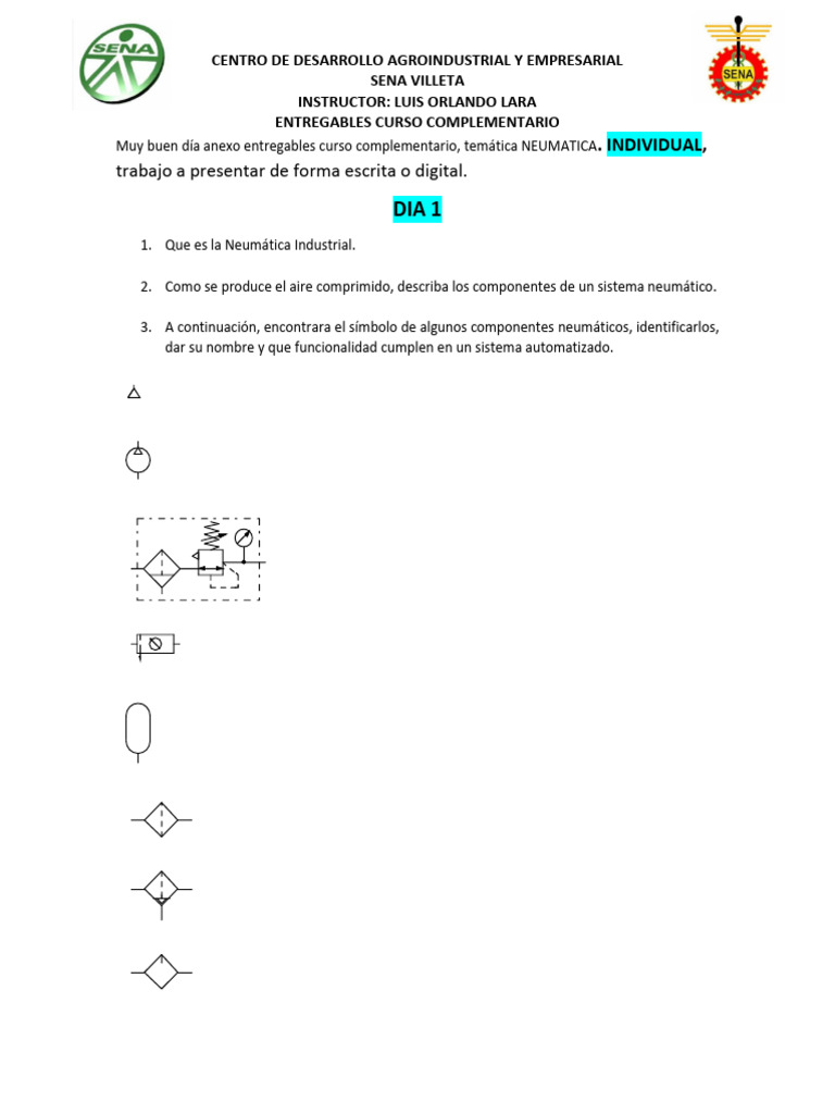 NEUMATICA | PDF | Neumática | Ingenieria Eléctrica