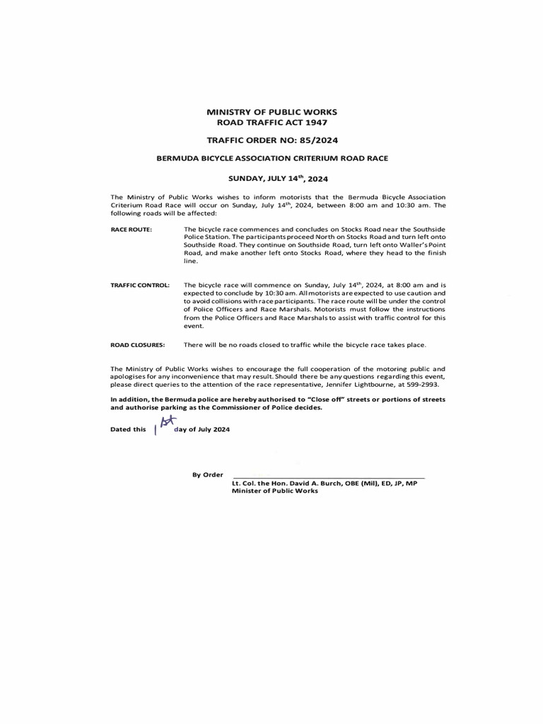 RTN #85 BBA Criterium Road Race - 20240714 | PDF | Business