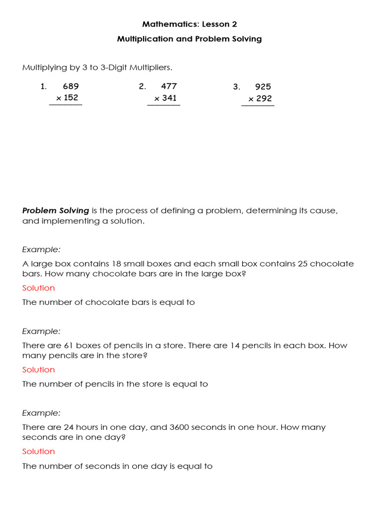 Mathematics Grade 5 Lesson 2 and 3 | PDF | Division (Mathematics) | Mathematics