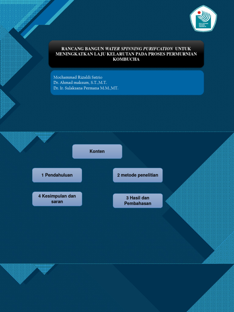 Presentasi Tugas Akhir Rancang Bangun Pemurnian | PDF Presentasi Tugas Akhir Rancang Bangun Pemurnian | PDF