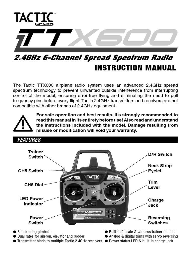 TTX500 Remote Control Manual | PDF | Rechargeable Battery | Battery Charger