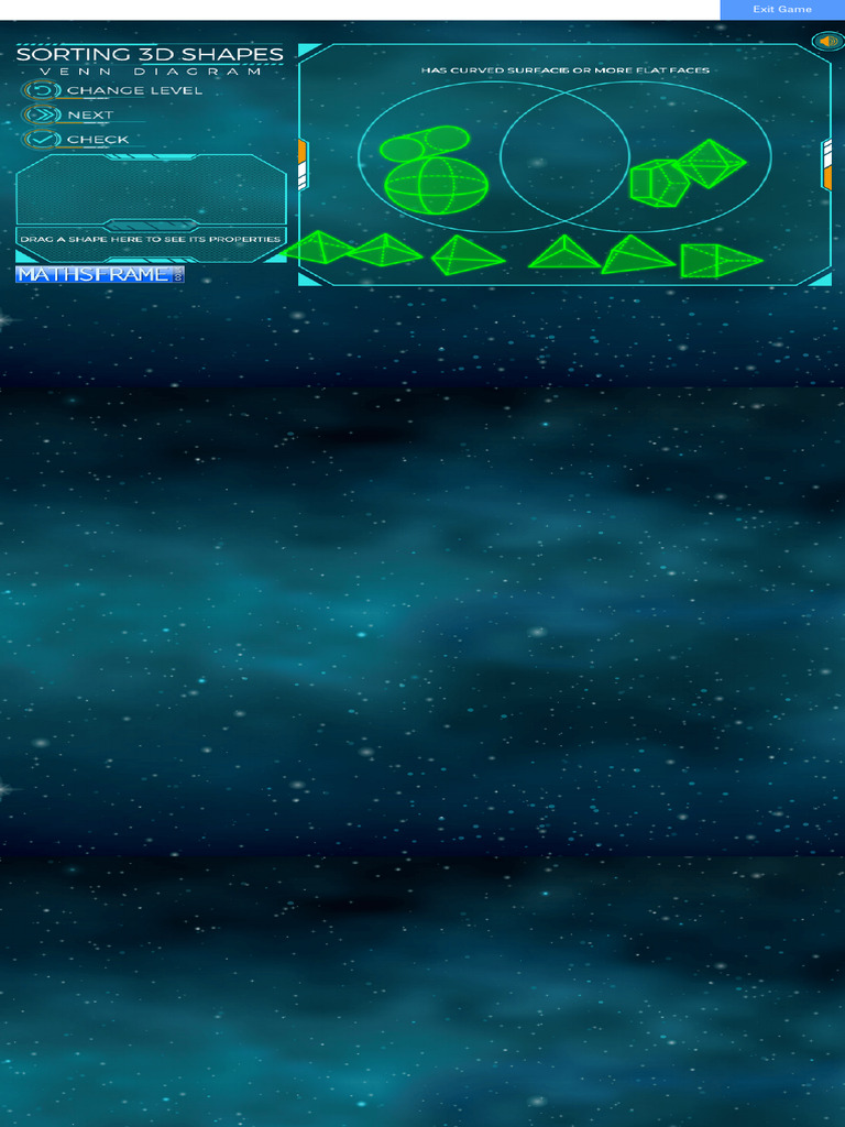 Sorting 3D Shapes On A Venn Diagram - Mathsframe | PDF | Shape | Rectangle