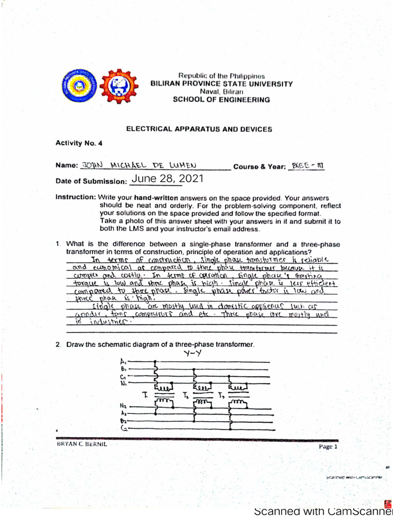 EE342, John Michael de Lumen BSEE3, Activity4. | PDF