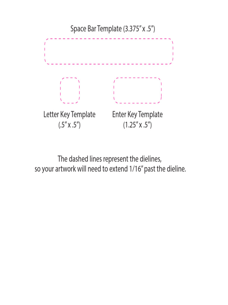 Keyboard Key Template | PDF | Computers