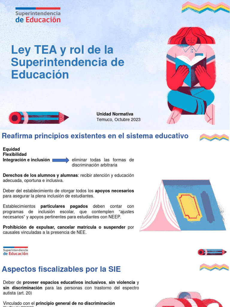 Ley TEA y la SIE_espacios formativos | PDF | Espectro autista | Las ...