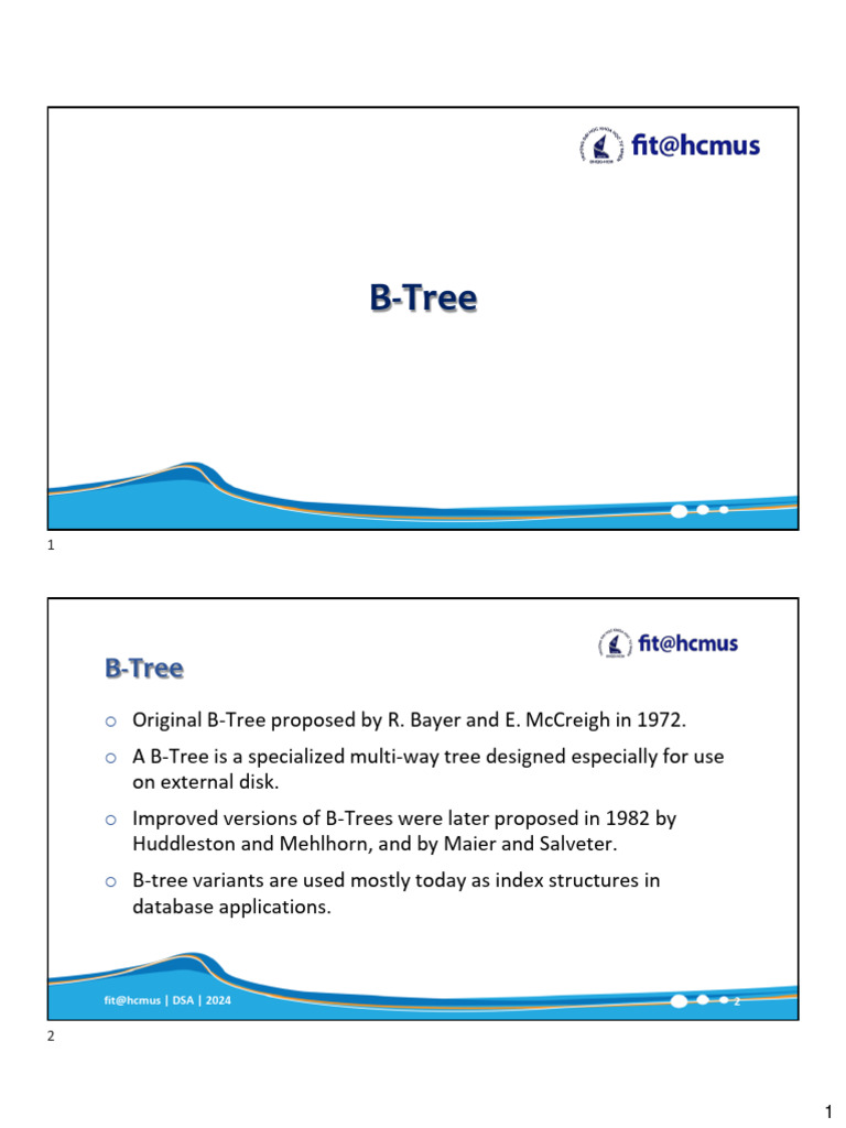 Understanding B-Trees in DSA | PDF | Information Retrieval | Data ...