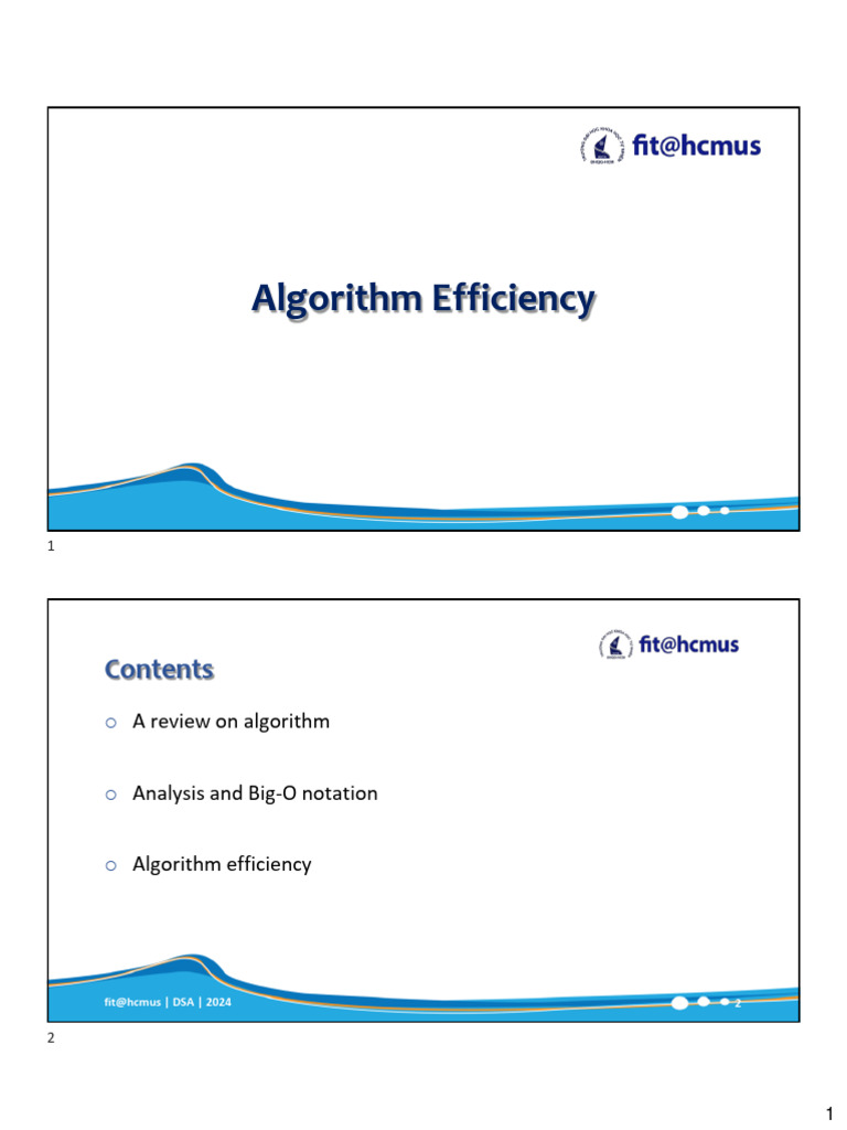 DSA-01-Algorithm Efficiency-Eng | PDF | Algorithms | Numbers