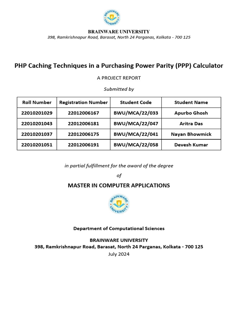 PHP Caching Techniques in A Purchasing Power Parity (PPP) Calculator | PDF | Cache (Computing) | Php