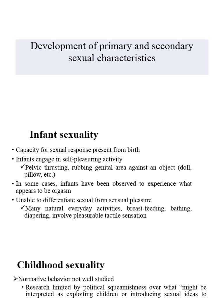 5 Development of Primary and Secondary Sexual Characteristics 1 | PDF ...