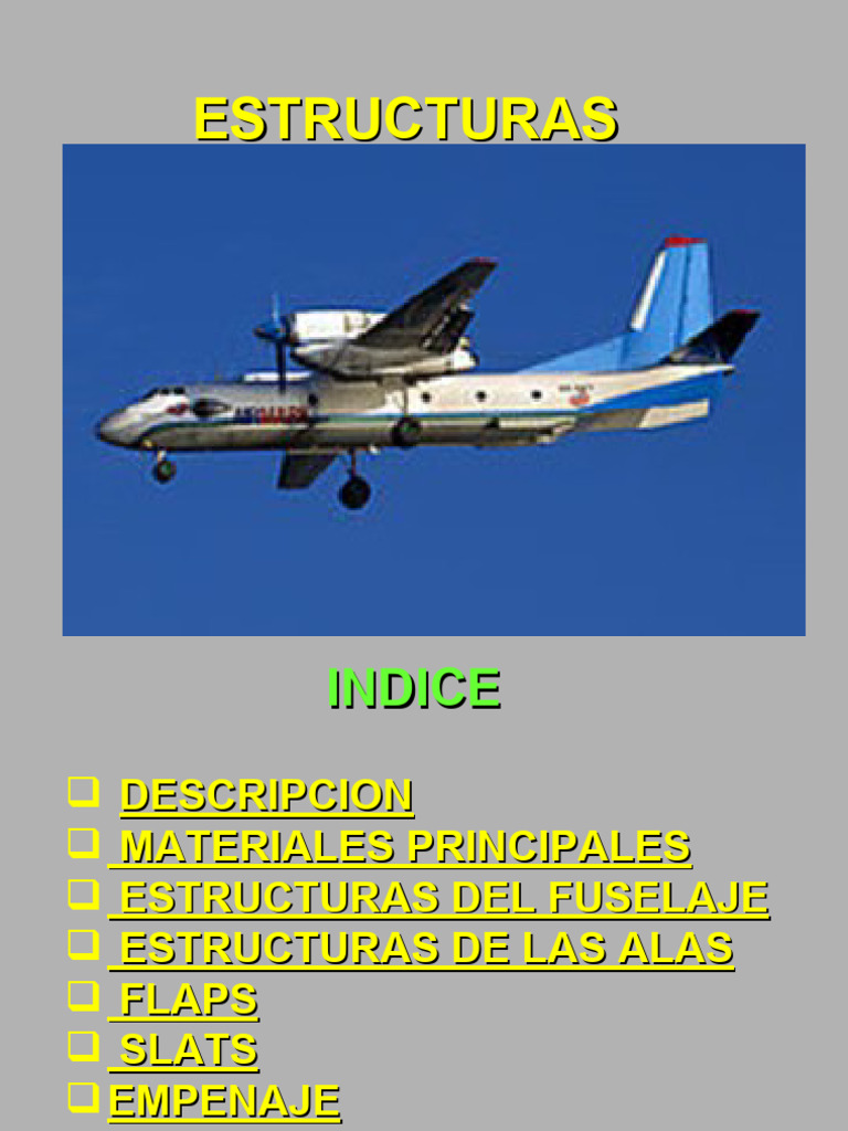 3 Estructuras | PDF | Spar (Aeronáutica) | Avión