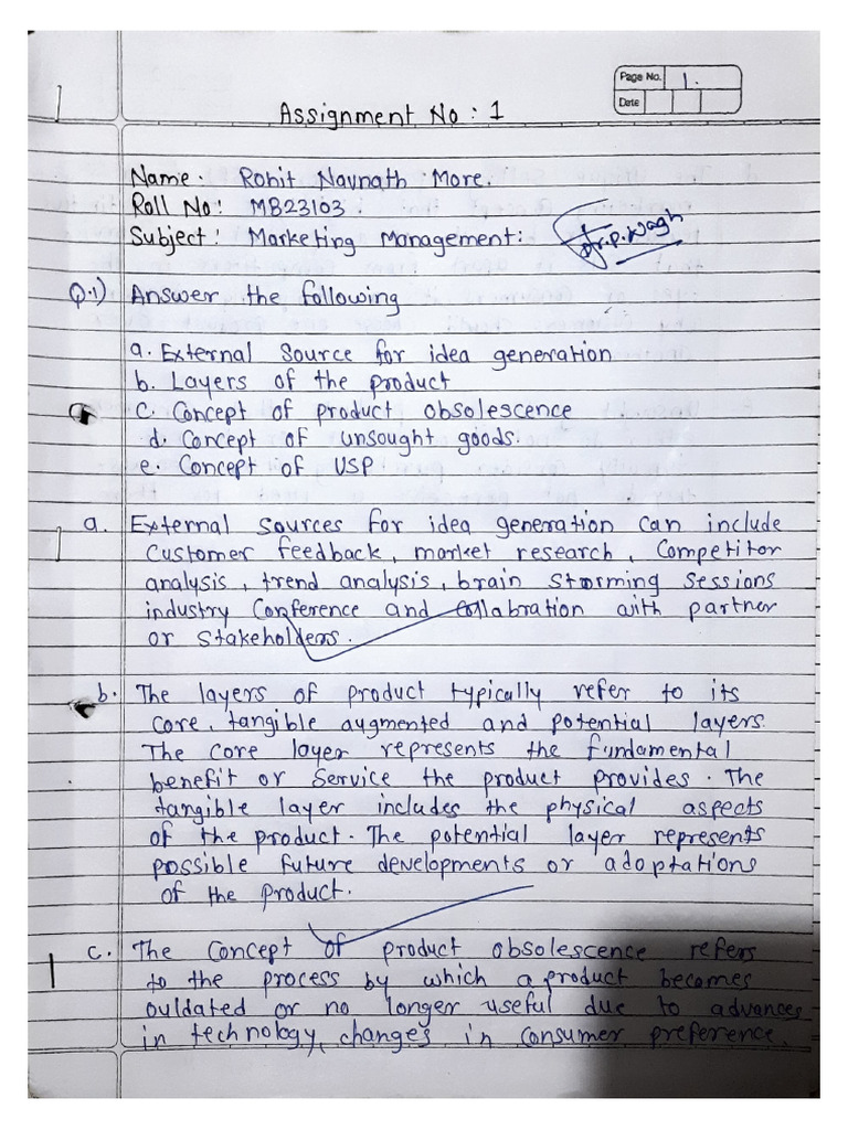 Assignment No.1 (MM) Rohit More | PDF