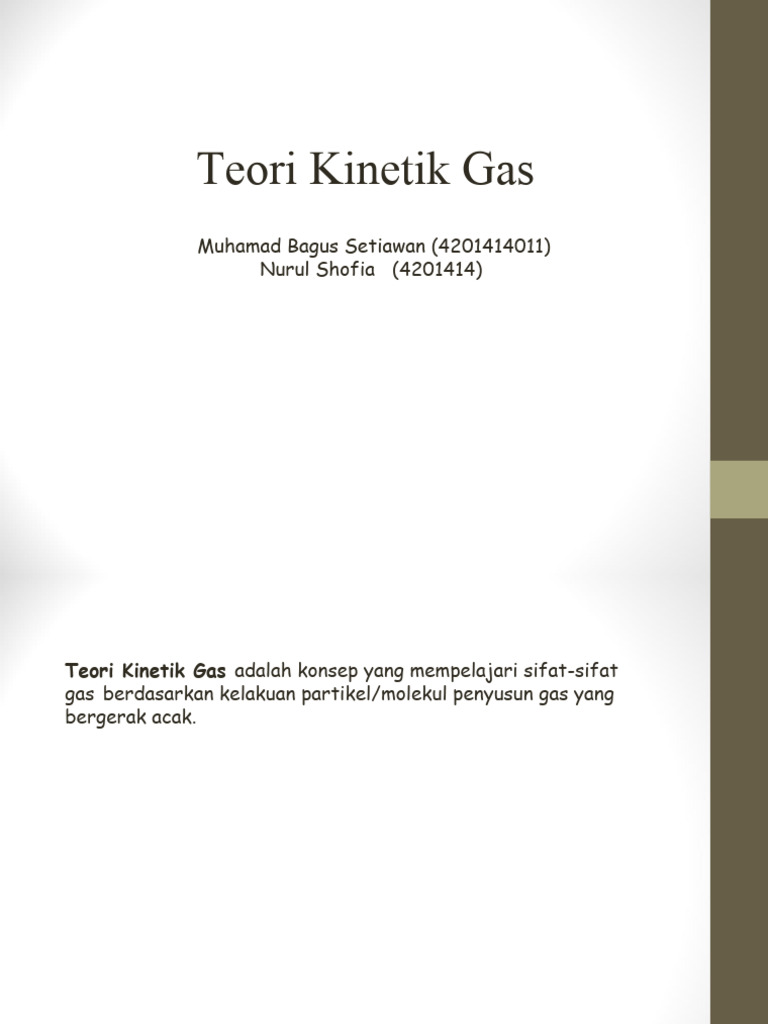 Bab 8 Teori Kinetik Gas 2 | PDF