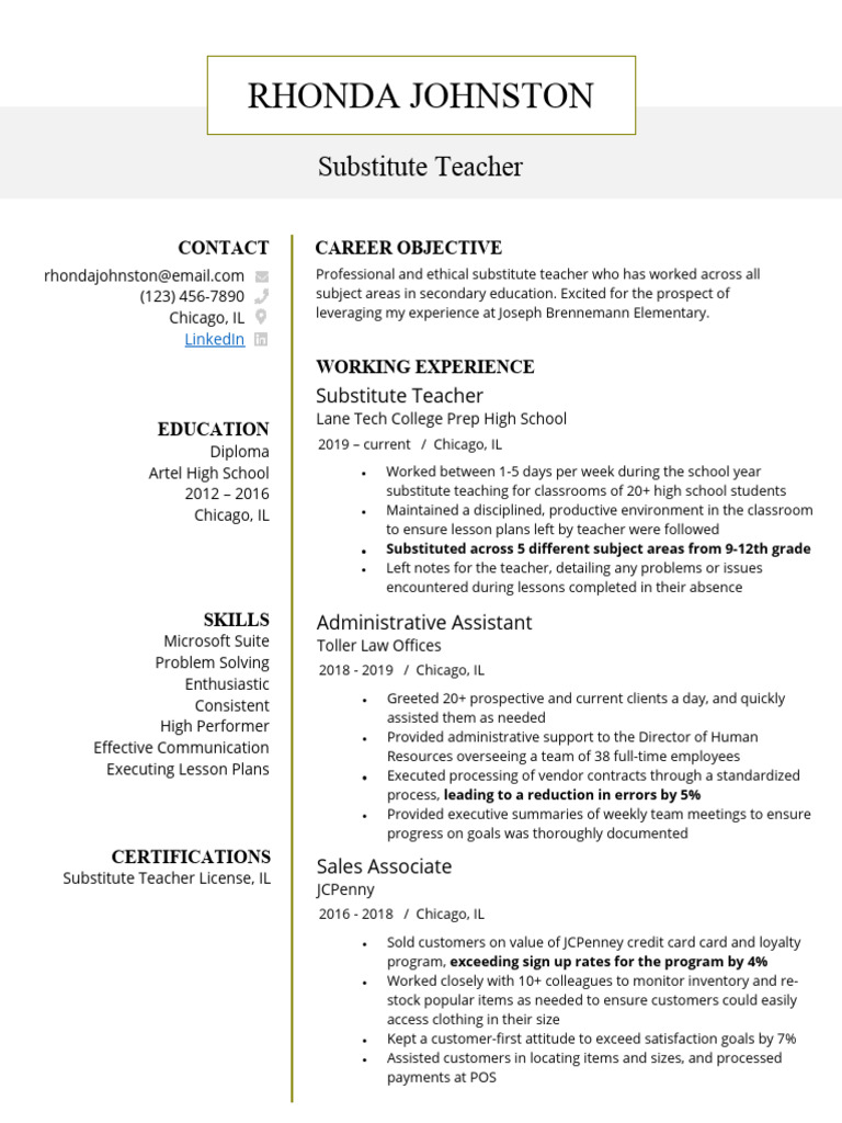 modern-ms-word-resume-template | PDF | Teachers | Point Of Sale