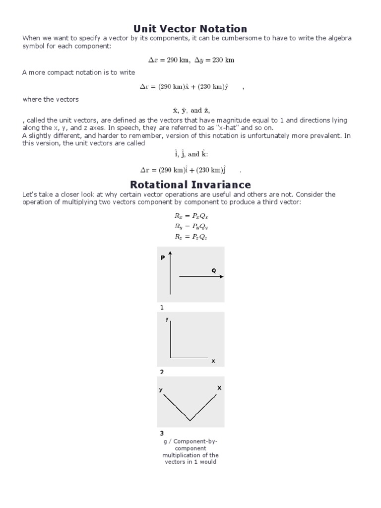 Understanding Vectors Through Detailed Examples Of Their Application To Motion And Forces Pdf