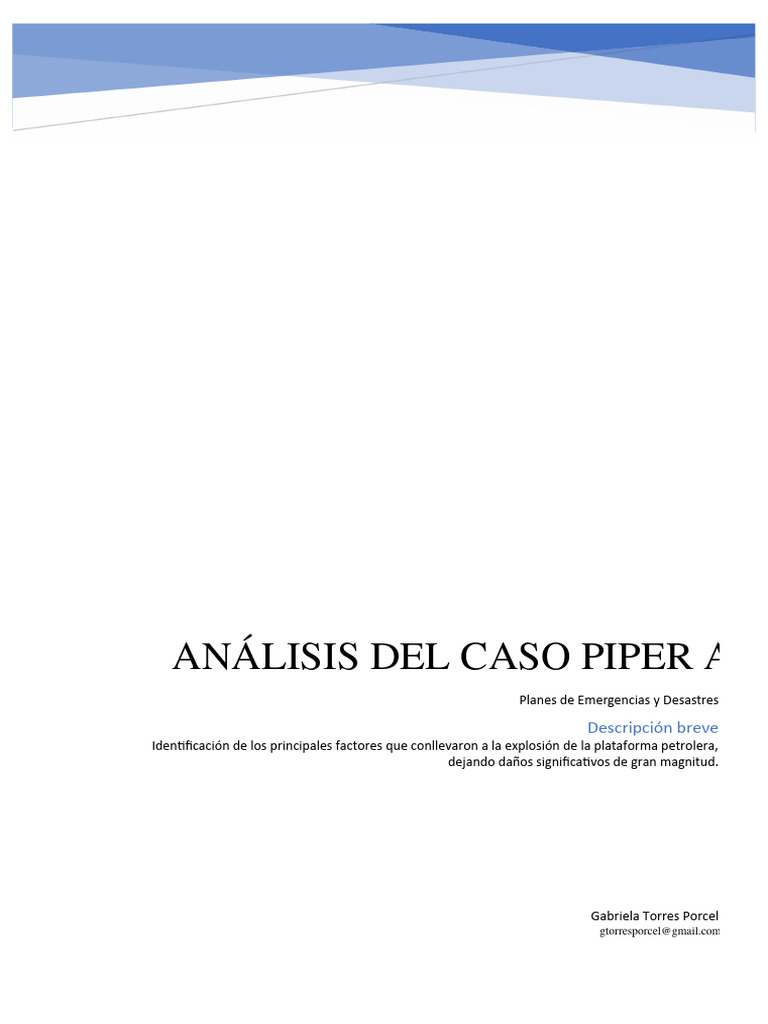 Analisis Piper Alpha | PDF