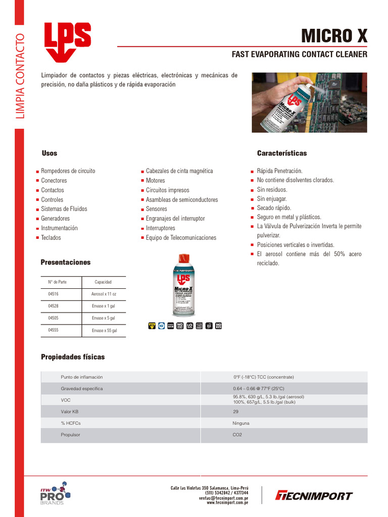 LPS Micro X FT | PDF | Bienes manufacturados | Electricidad