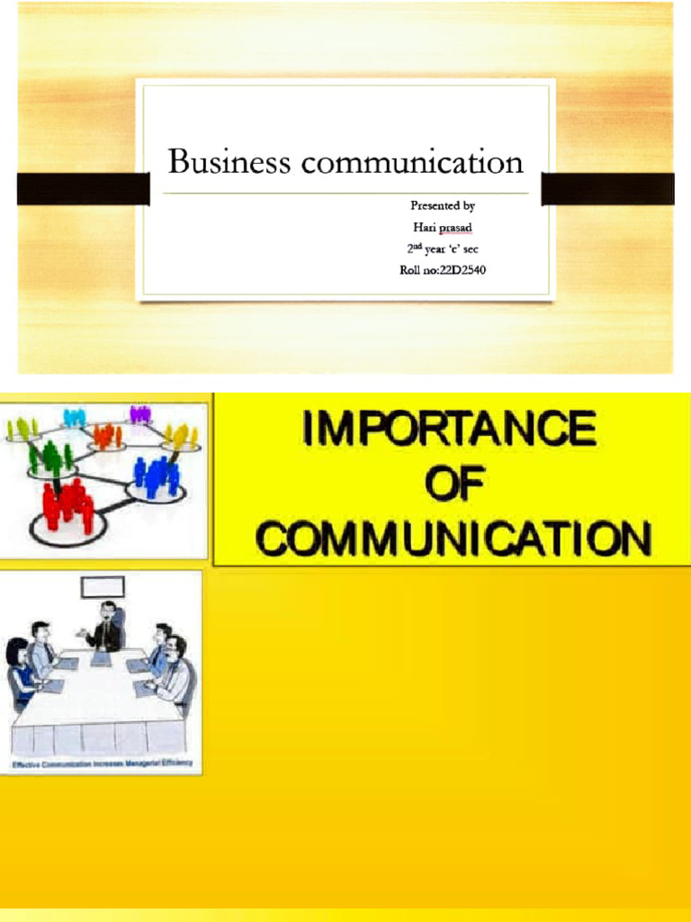 Business Communication | PDF | Communication | Cognition
