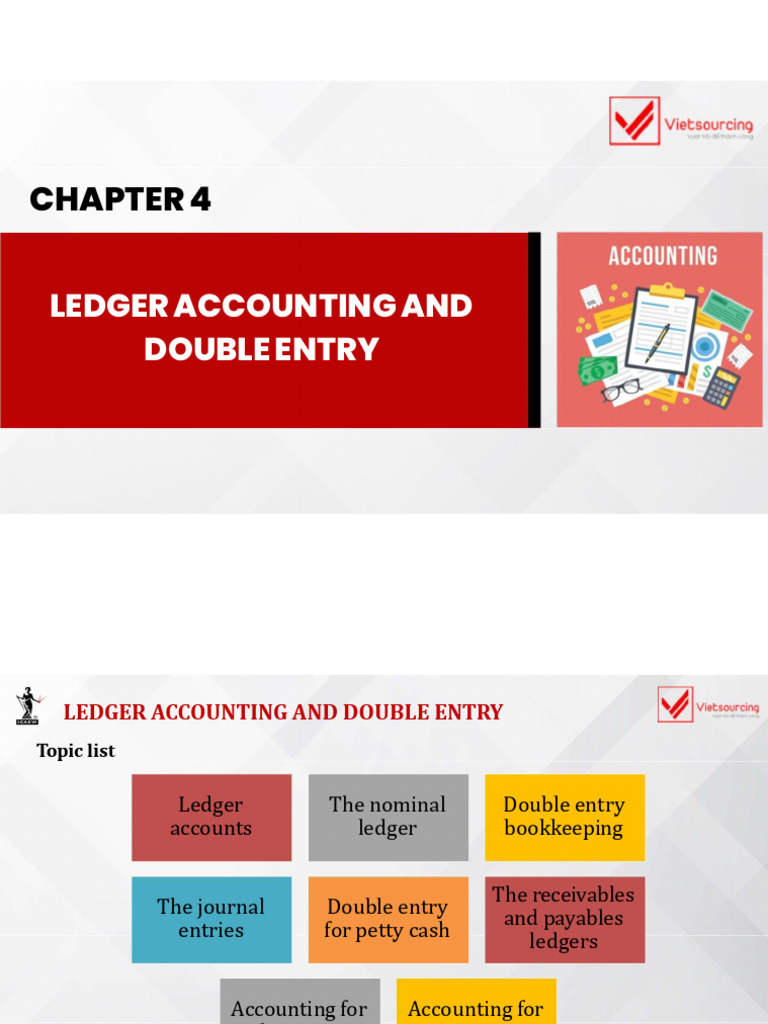 Chapter 4. Ledger Accouting and Double entry | PDF | Debits And Credits | Value Added Tax