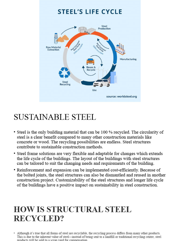 Advantages of Recycled Steel Structures | PDF | Scrap | Steel