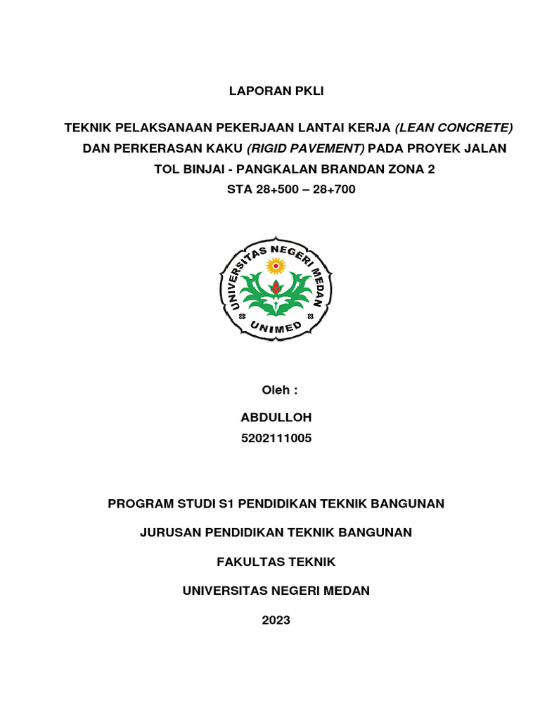 Teknik Pelaksanaan Pekerjaan Lantai Kerja (Lean Concrete) Dan ...