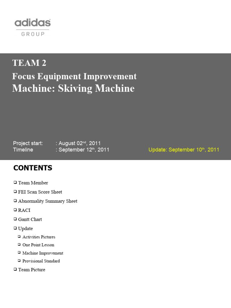 Skiving Machine Improvement Project | PDF | Engineering | Mechanical ...