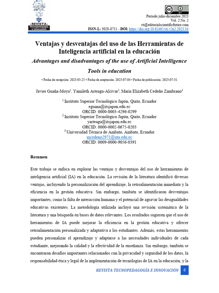 FUENTE 1 Ventajas y desventajas de la inteligencia artificial en la ...