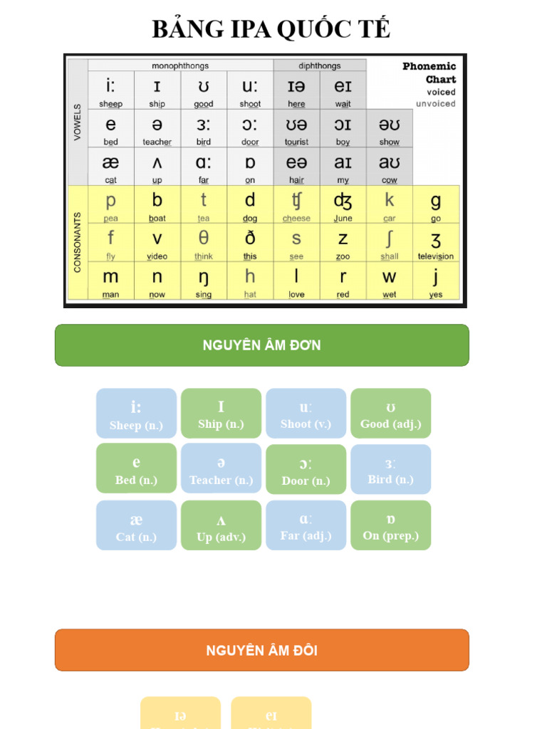 BẢNG IPA QUỐC TẾ | PDF