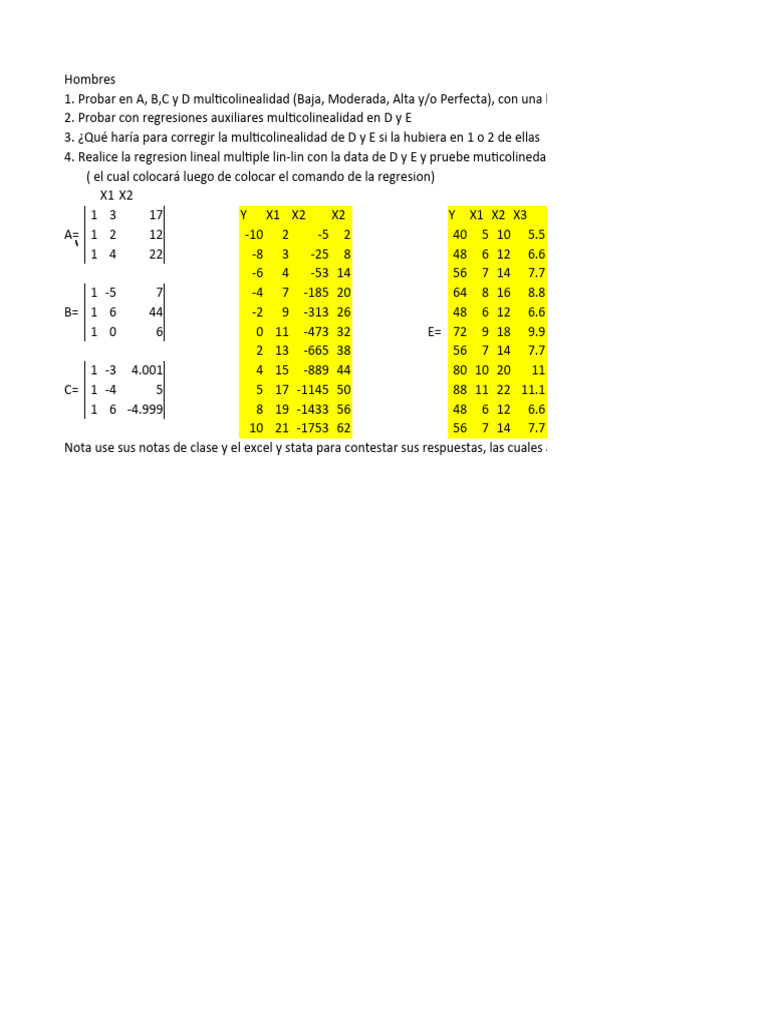 Multicolinealidad 5 - SR | PDF | Análisis de regresión | Teoría de la estimación