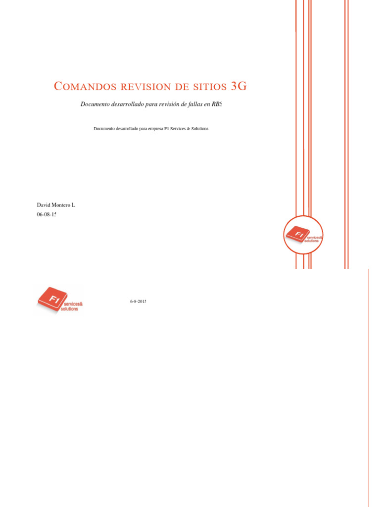 Comandos RBS 6000 Ericsson | Descargar gratis PDF | Transmisión de datos | Ingeniería Informática