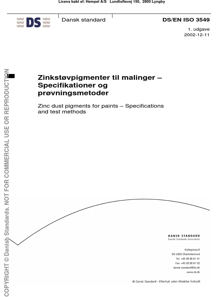 3549 - Zinc Dust Pigments For Paints - Specification and Test Methods | PDF