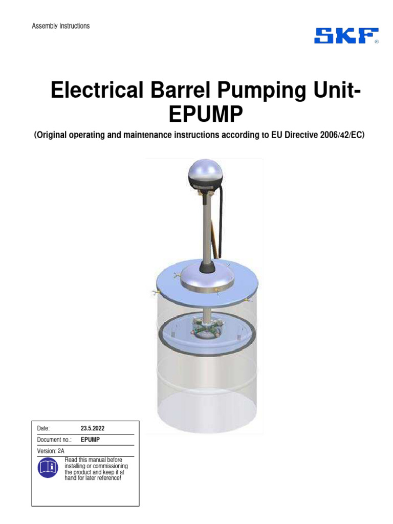 EPUMP Barrel Pump Assembly Guide | PDF | Safety