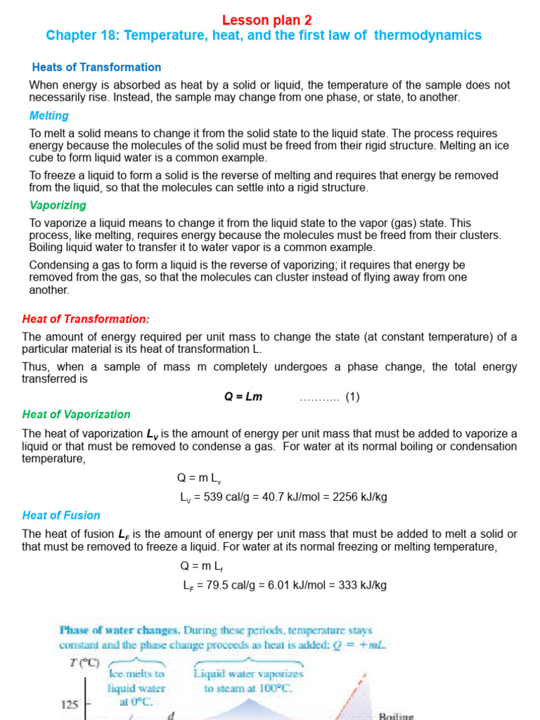 Phy Lec 2-ND | PDF | Heat | Liquids