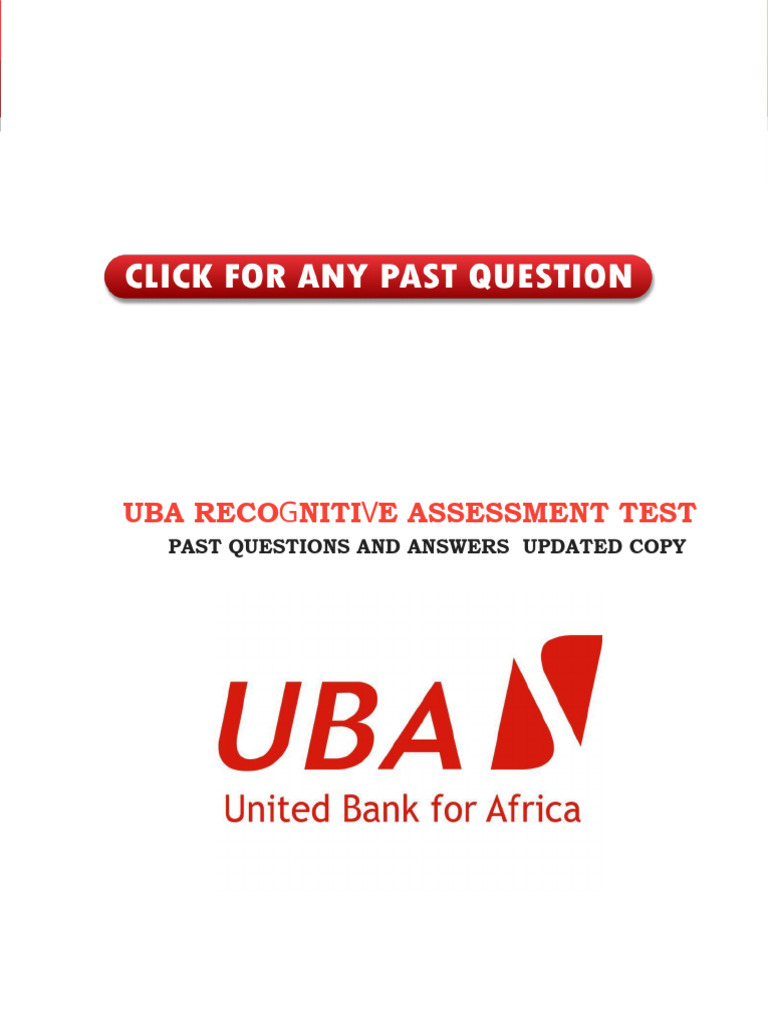 Uba Cognitive Assessment Test Past Questions and Answers | PDF
