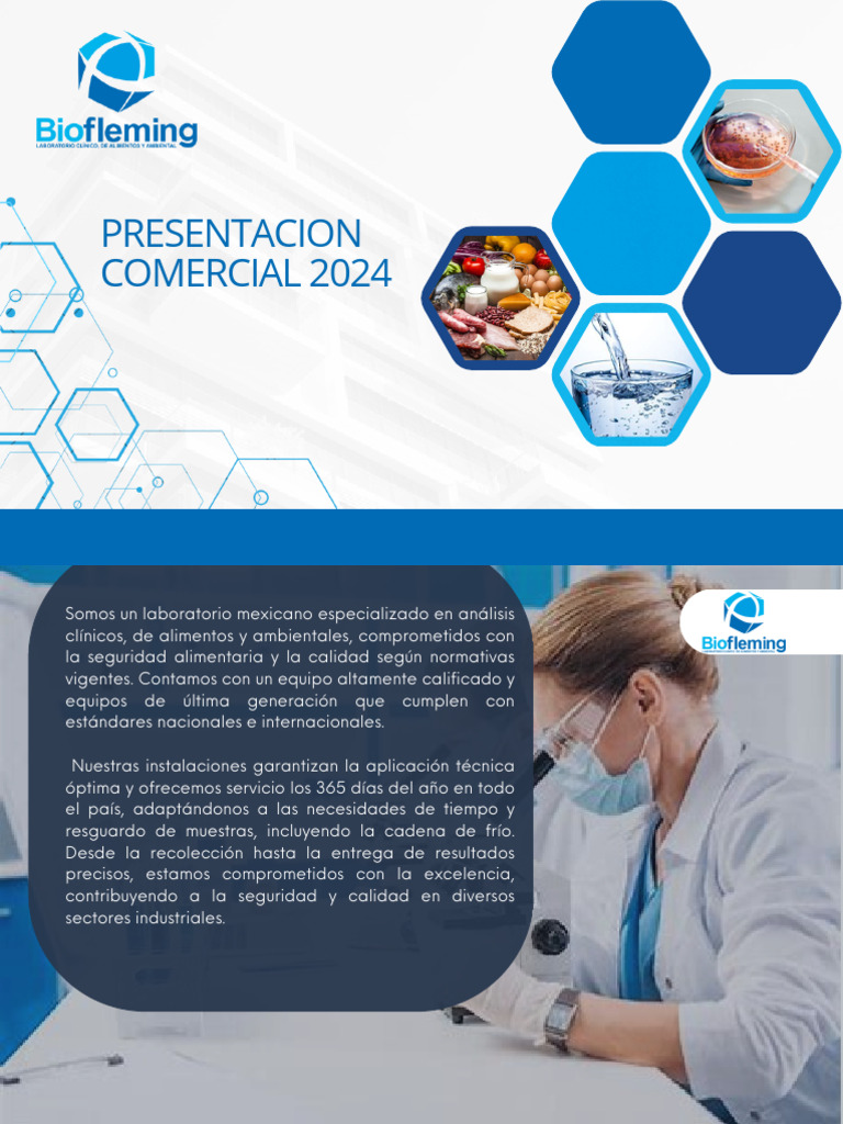 Presentacion Comercial Biofleming 2024 | PDF | Laboratorios | Ciencia ...
