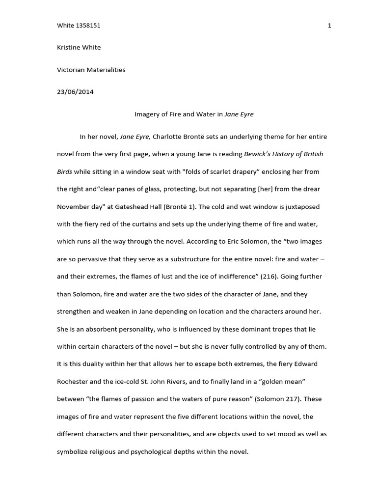 Imagery of Fire and Water in Jane Eyre | PDF | Jane Eyre