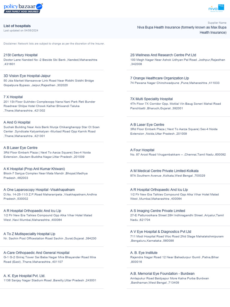 Niva Bupa (Formerly Known As Max Bupa) | PDF | Mumbai | Gujarat