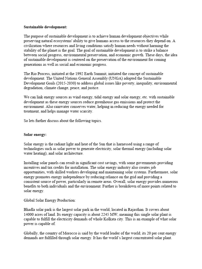 SSC Project 2024-25 | PDF | Solar Power | Solar Energy